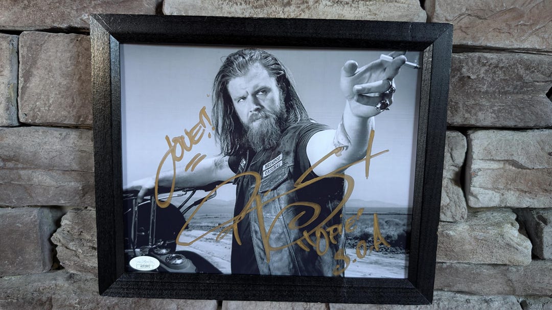 Autographed Ryan Hurst Opie Winston Sons of Anarchy. 8x10 Inch Framed ...