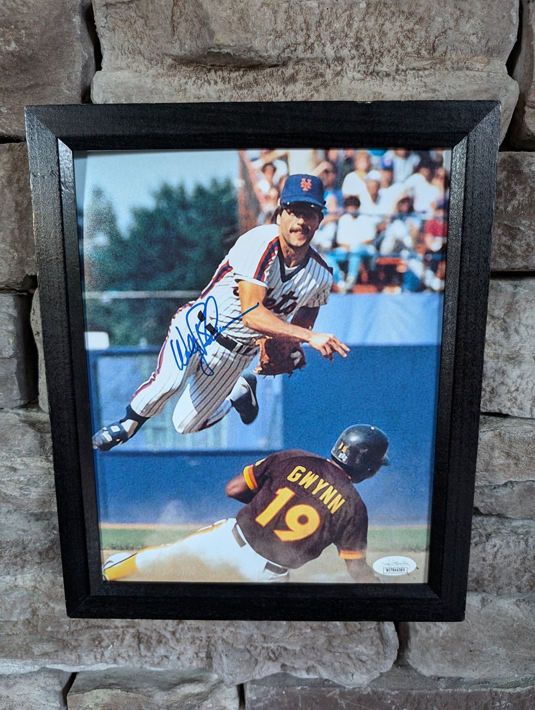Autographed Wally Backman N.Y. Mets 1986 World Series Champions 8x10 ...