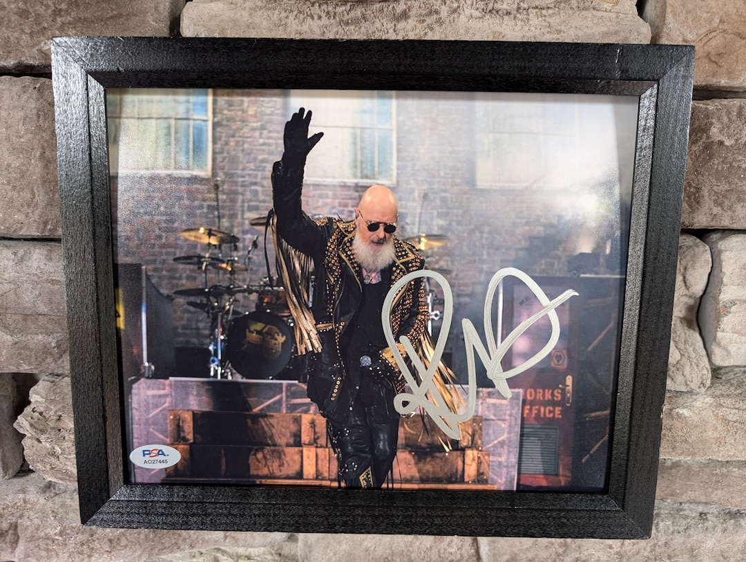 Autographed Rob Halford Judas Priest Lead Singer 8x10 Inch Framed Photo ...