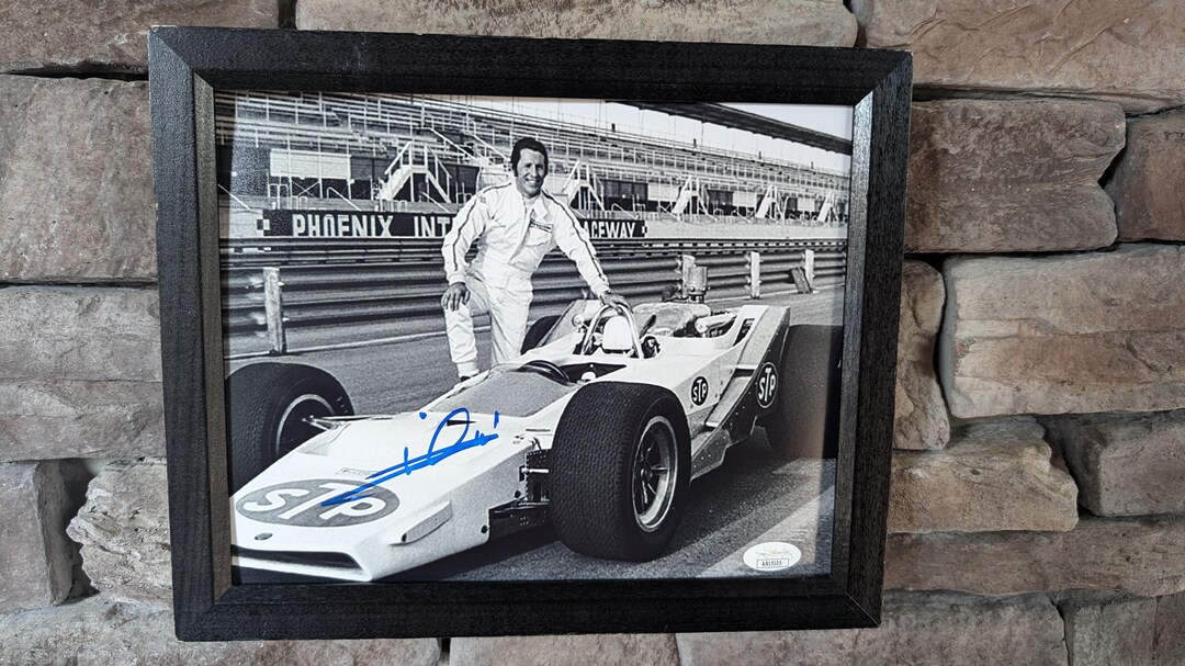 Autographed Mario Andretti NASCAR Legend 8x10 Inch Framed Photo With ...