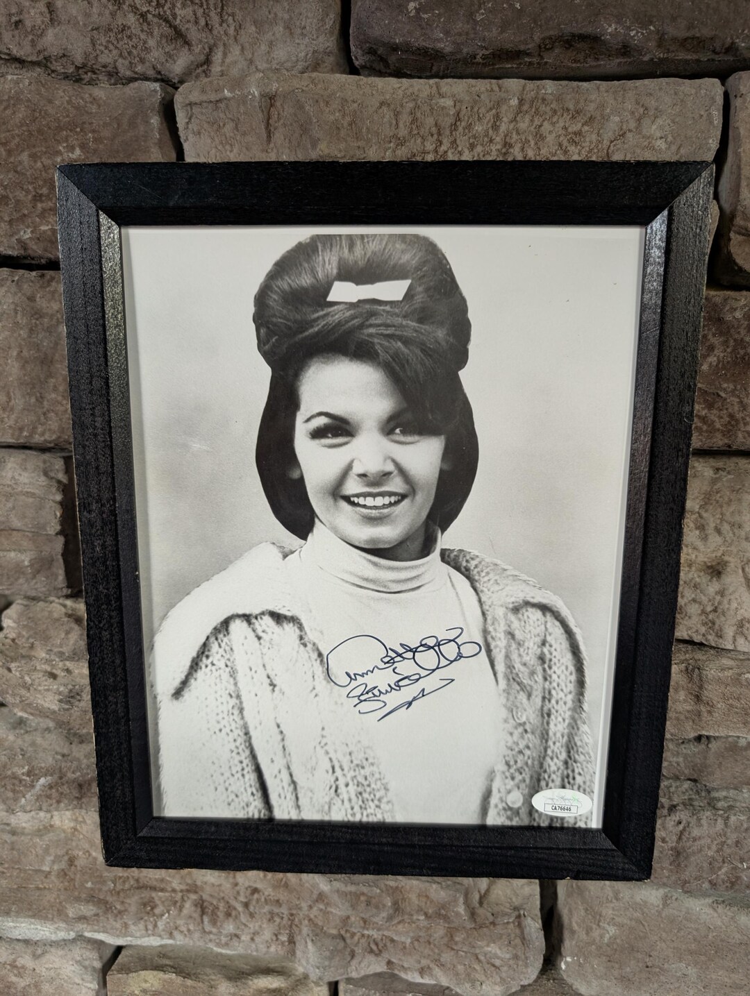 Autographed Annette Funicello 8x10 Inch Framed Photo With Certificate ...