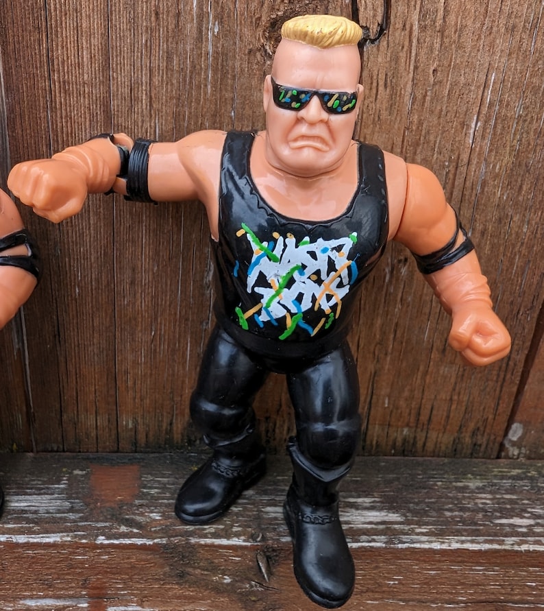 Vintage 1990s WWF WWE Hasbro the Nasty Boys Brian Knobbs and Jerry Sags ...