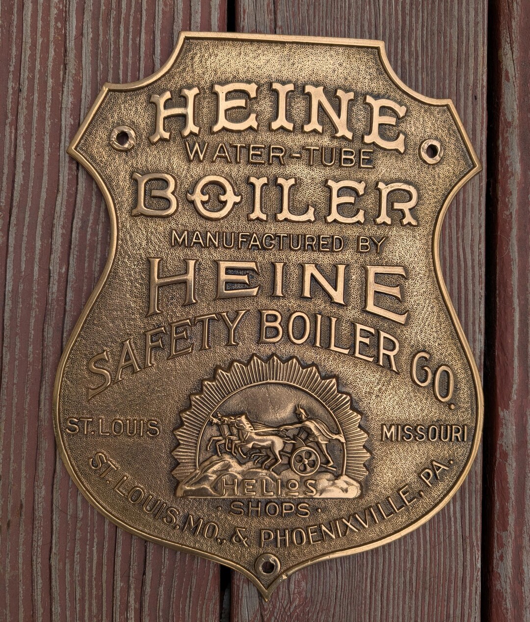 Antique Brass 1910s Heine Water-tube Boiler by Heine Safety Boiler Co ...
