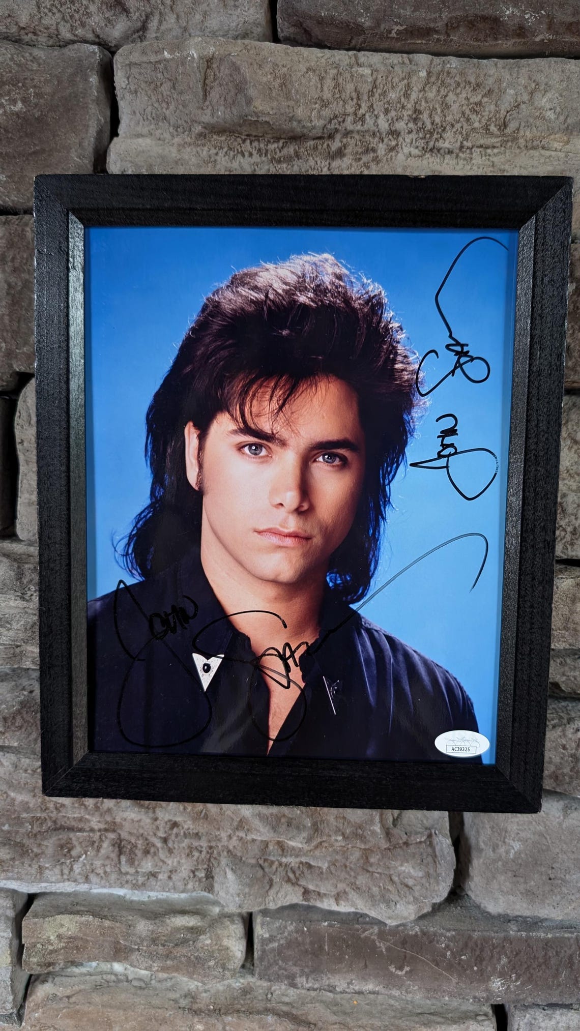 Autographed John Stamos Uncle Jesse on Full House 8x10 Inch Framed ...