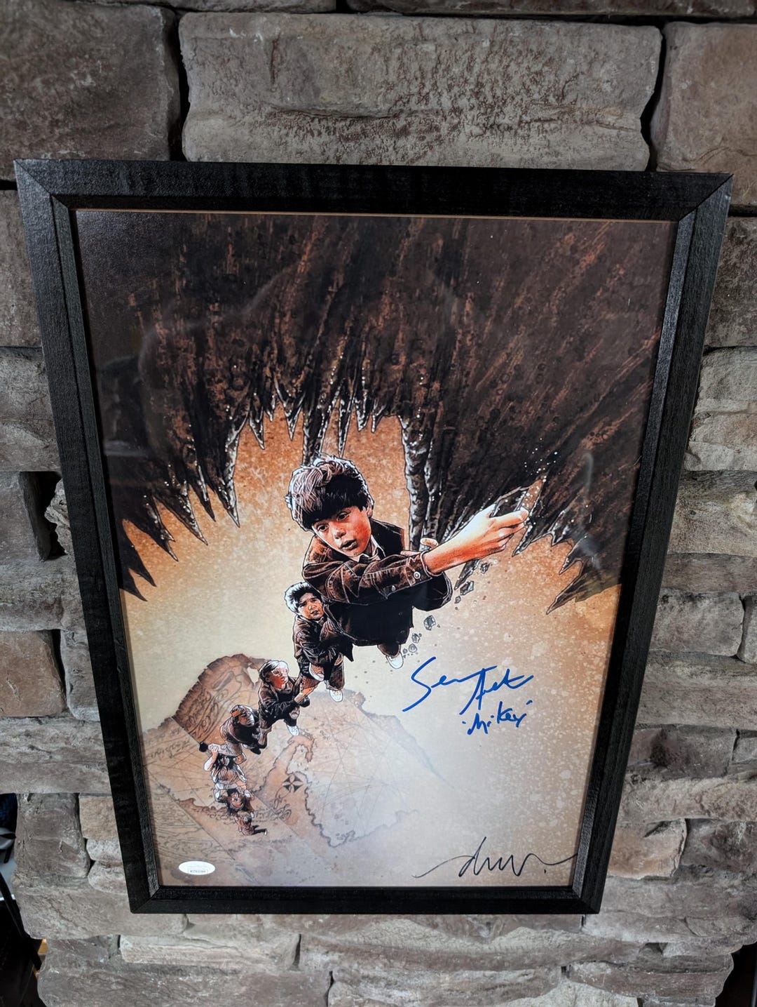 Autographed Sean Astin Mikey the Goonies 12x18 Inch Framed Photo With ...