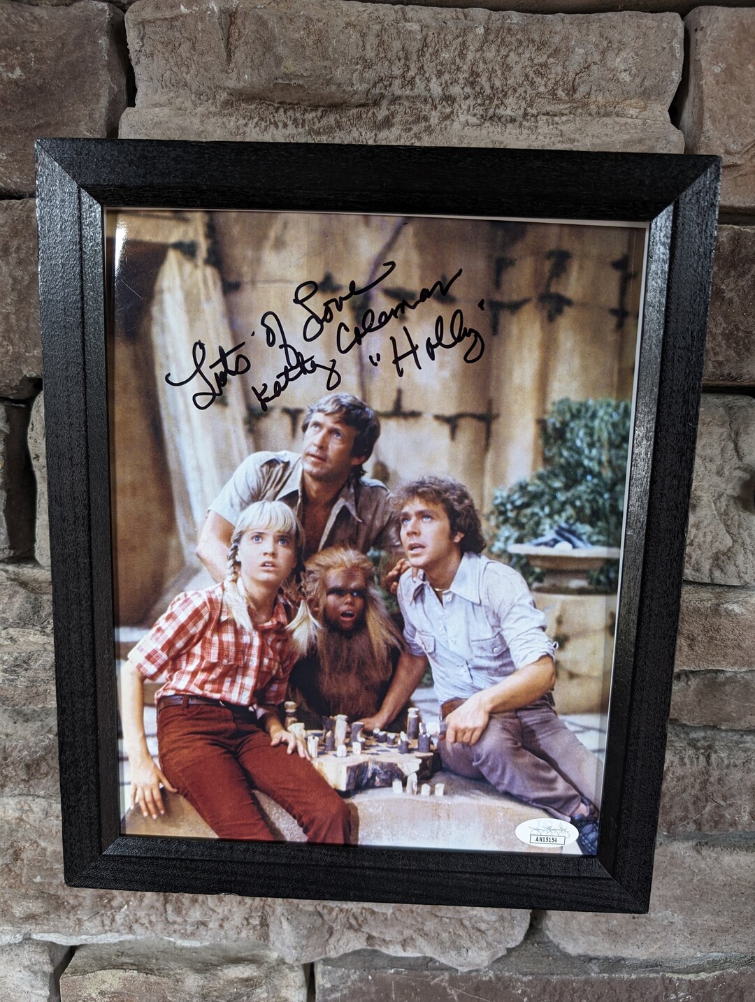 Autographed Kathy Coleman Holly Marshall Land of the Lost. 8x10 Inch Framed Photo With ...