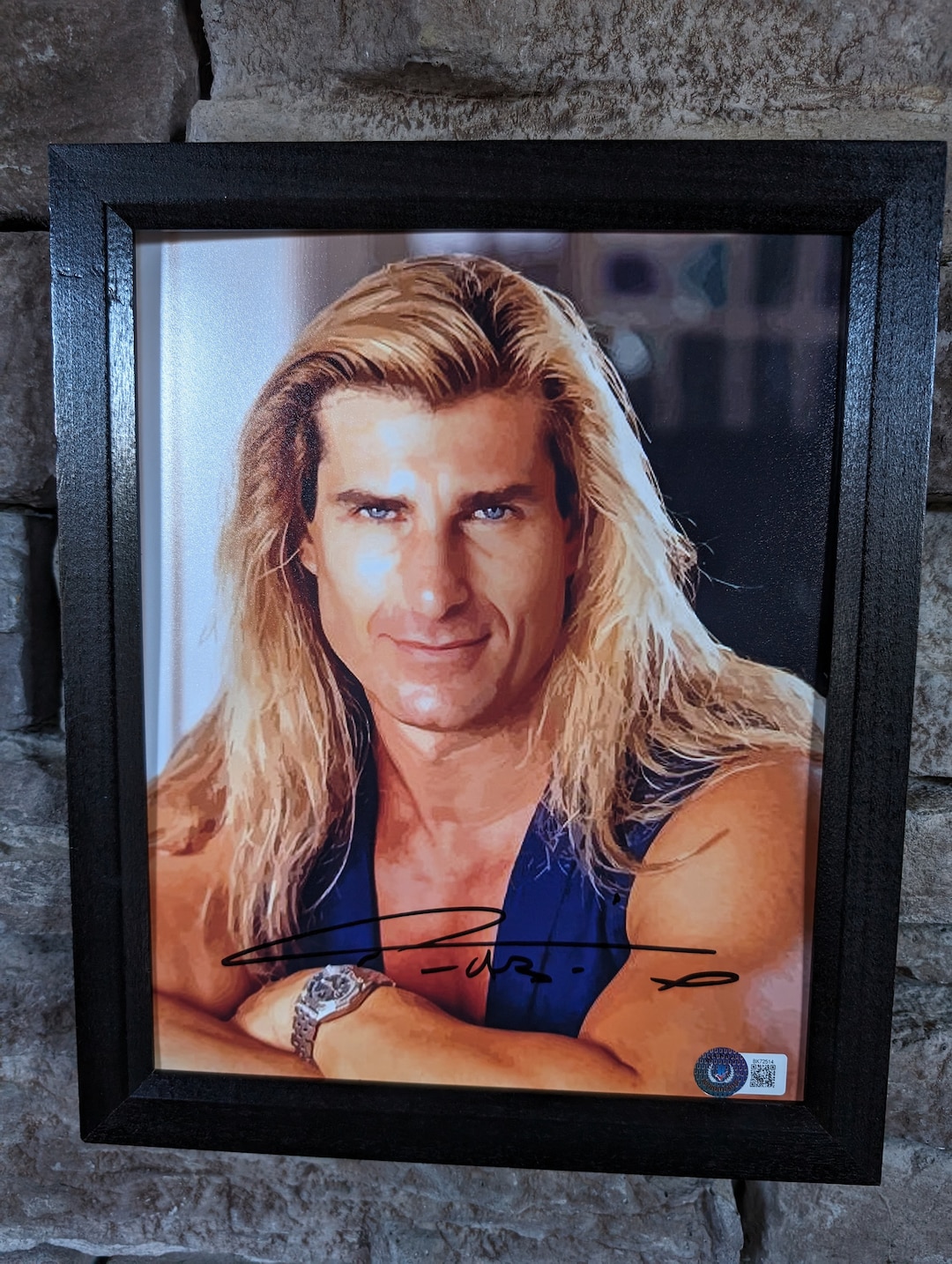 Autographed Fabio Lanzoni 8x10 Inch Framed Photo With Certificate of ...