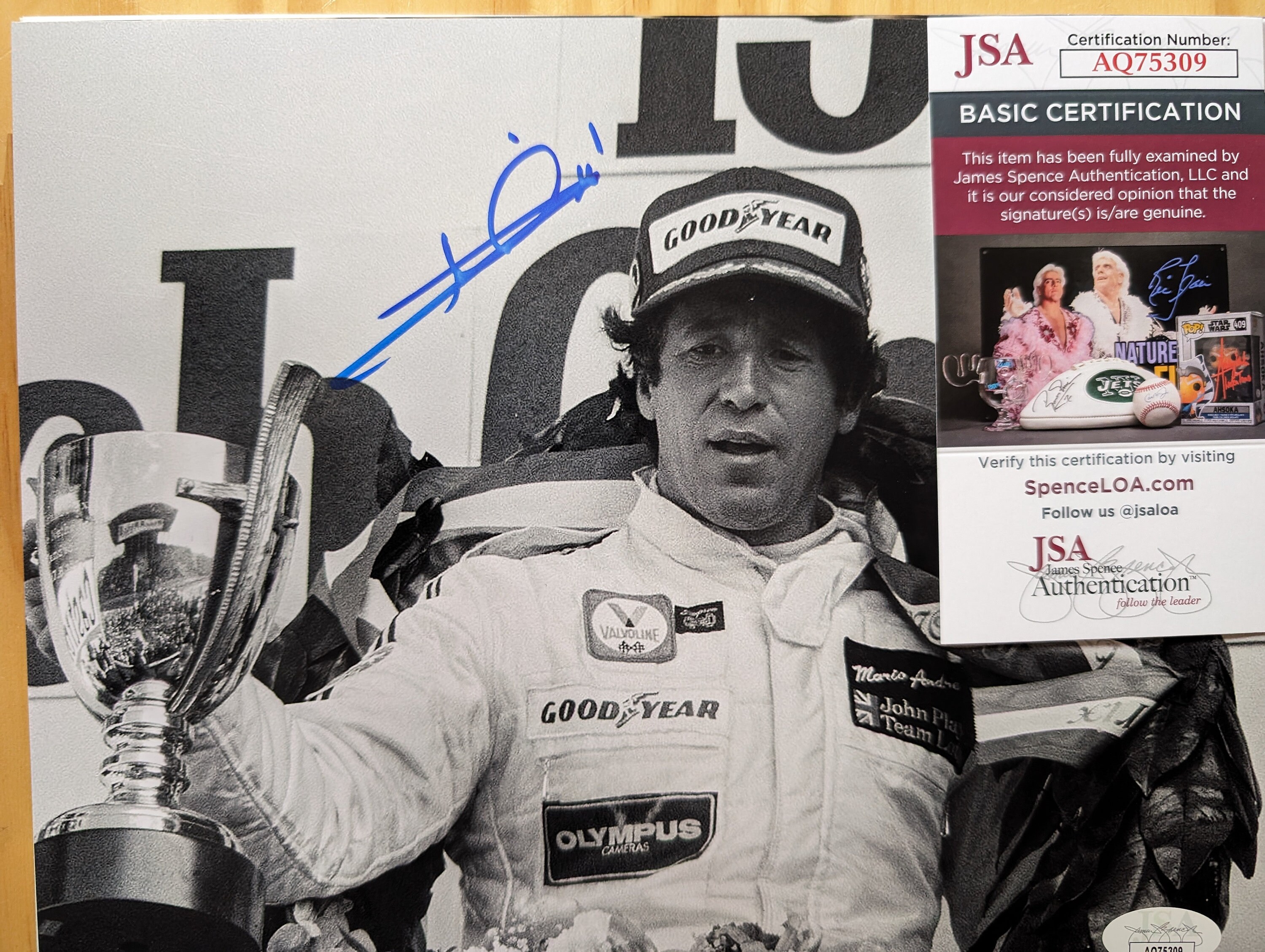 Autographed Mario Andretti NASCAR Legend 8x10 Inch Framed Photo With ...