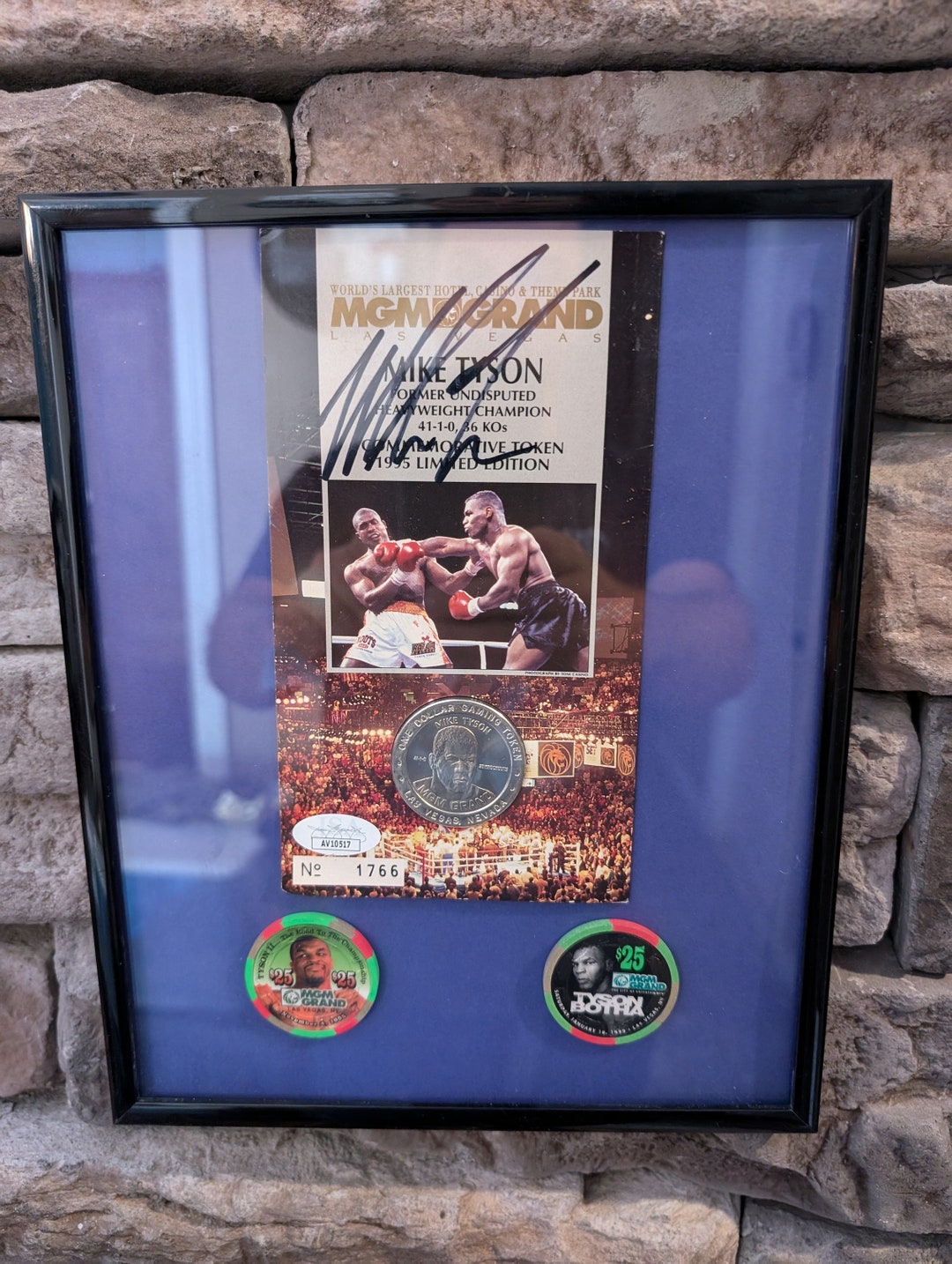 Autographed Mike Tyson Mike Tysons MGM Grand Hotel & Casino Collection ...