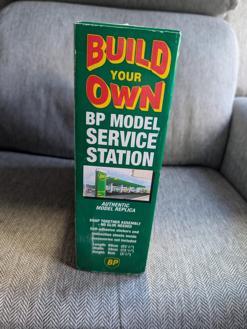 Vintage Build Your Own BP Service Station Model Kit in Original Box ...