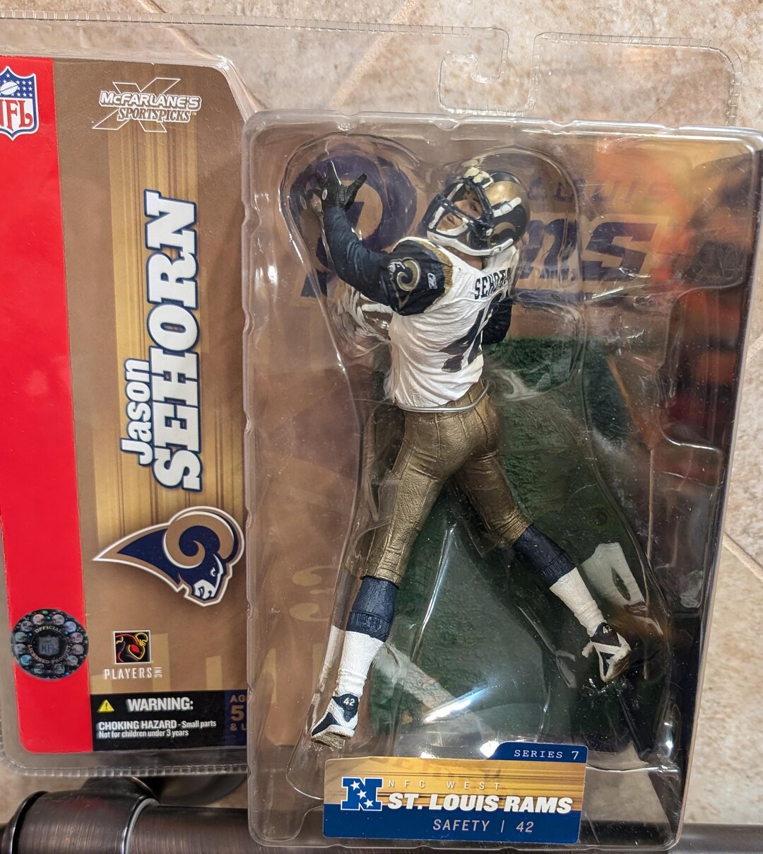 Vintage Mcfarlane Toys Sports Collection Jason Seahorn St. Louis Rams ...