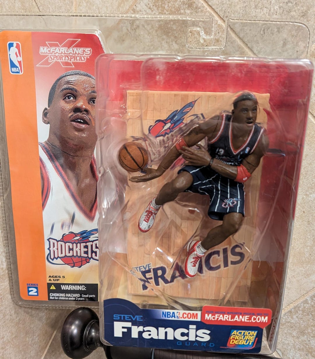 Vintage Mcfarlane Toys Sports Collection Steve Francis Houston Rockets ...