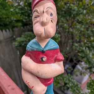 1930s Popeye the Sailor Man Composition Figure 15 Inches Tall Rare ! - Etsy