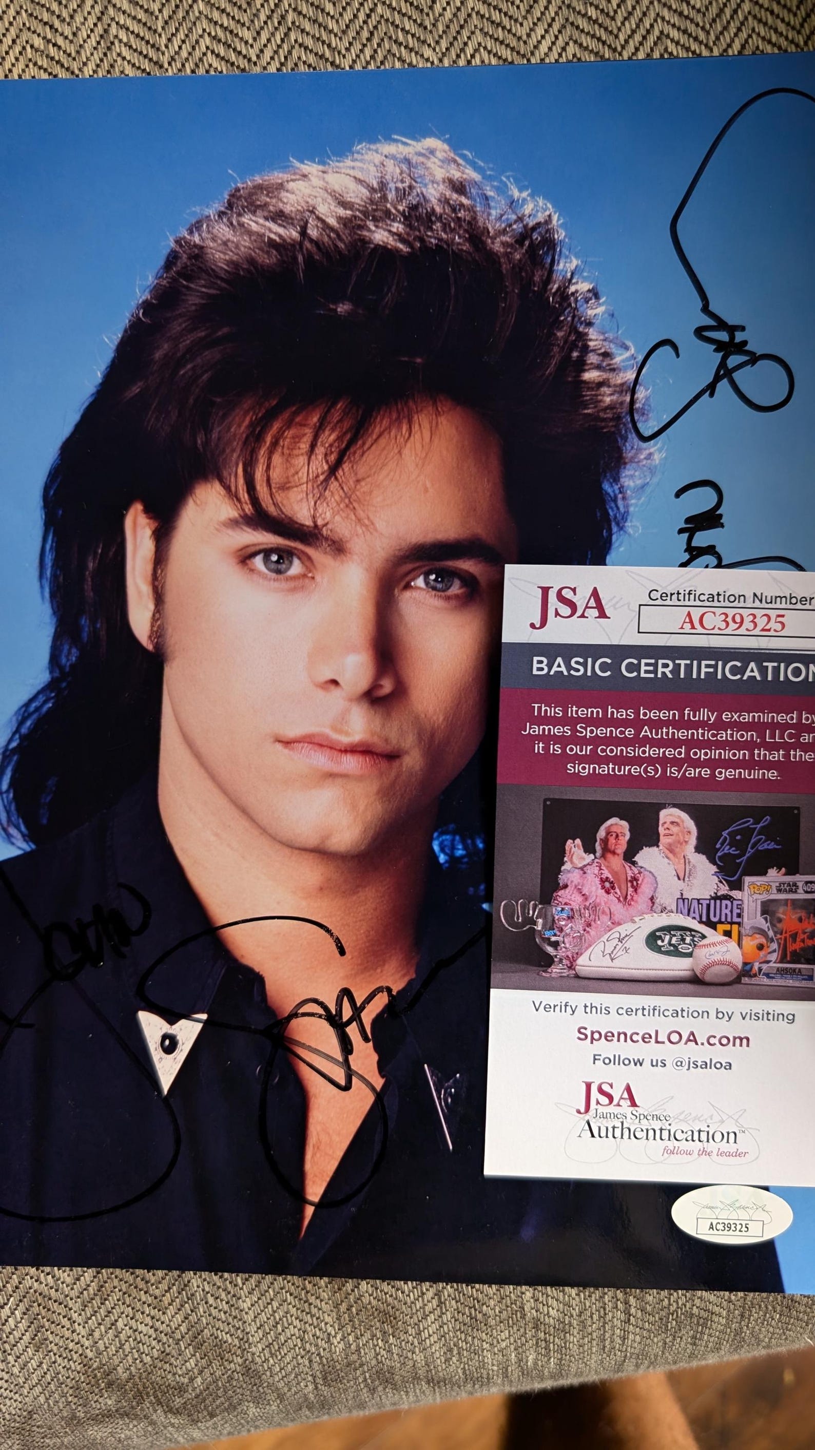 Autographed John Stamos Uncle Jesse on Full House 8x10 Inch Framed ...