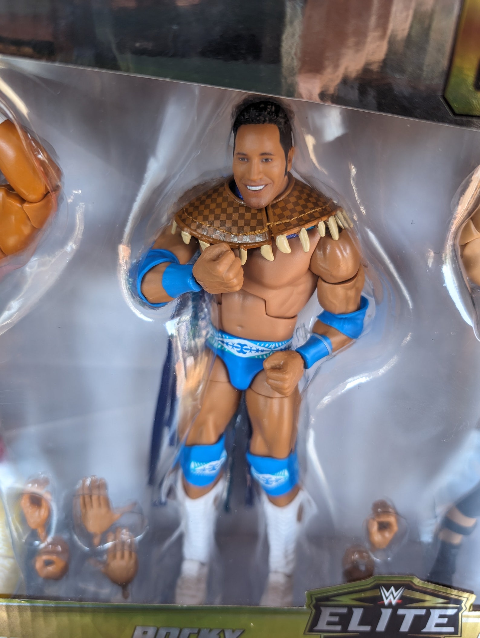 WWE Elite Collection Set of 4 Figures Hulk Hogan , Rocky Maivia , Stone Cold Steve Austin and ...