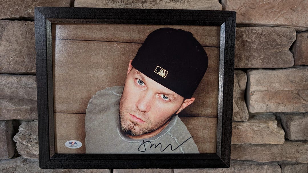 Autographed Fred Durst Limp Bizkit 8x10 Inch Framed Photo With ...