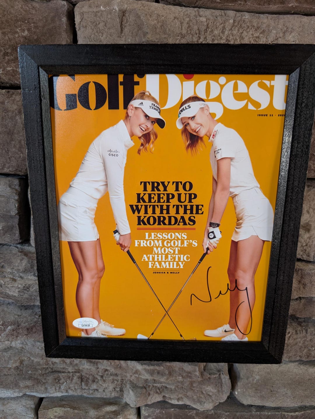 Autographed Nelly Korda Pro Golfer LPGA 8x10 Inch Framed Photo With ...