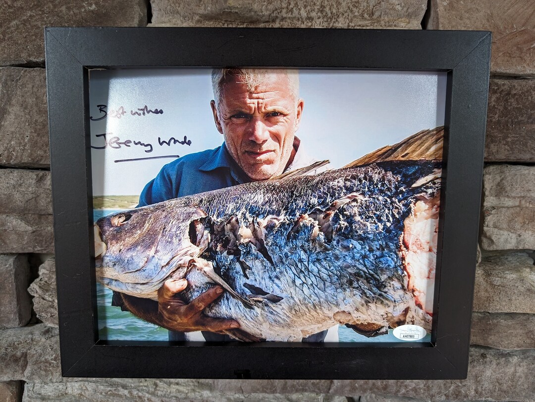 Autographed Jeremy Wade River Monsters 8x10 Inch Framed Photo With ...
