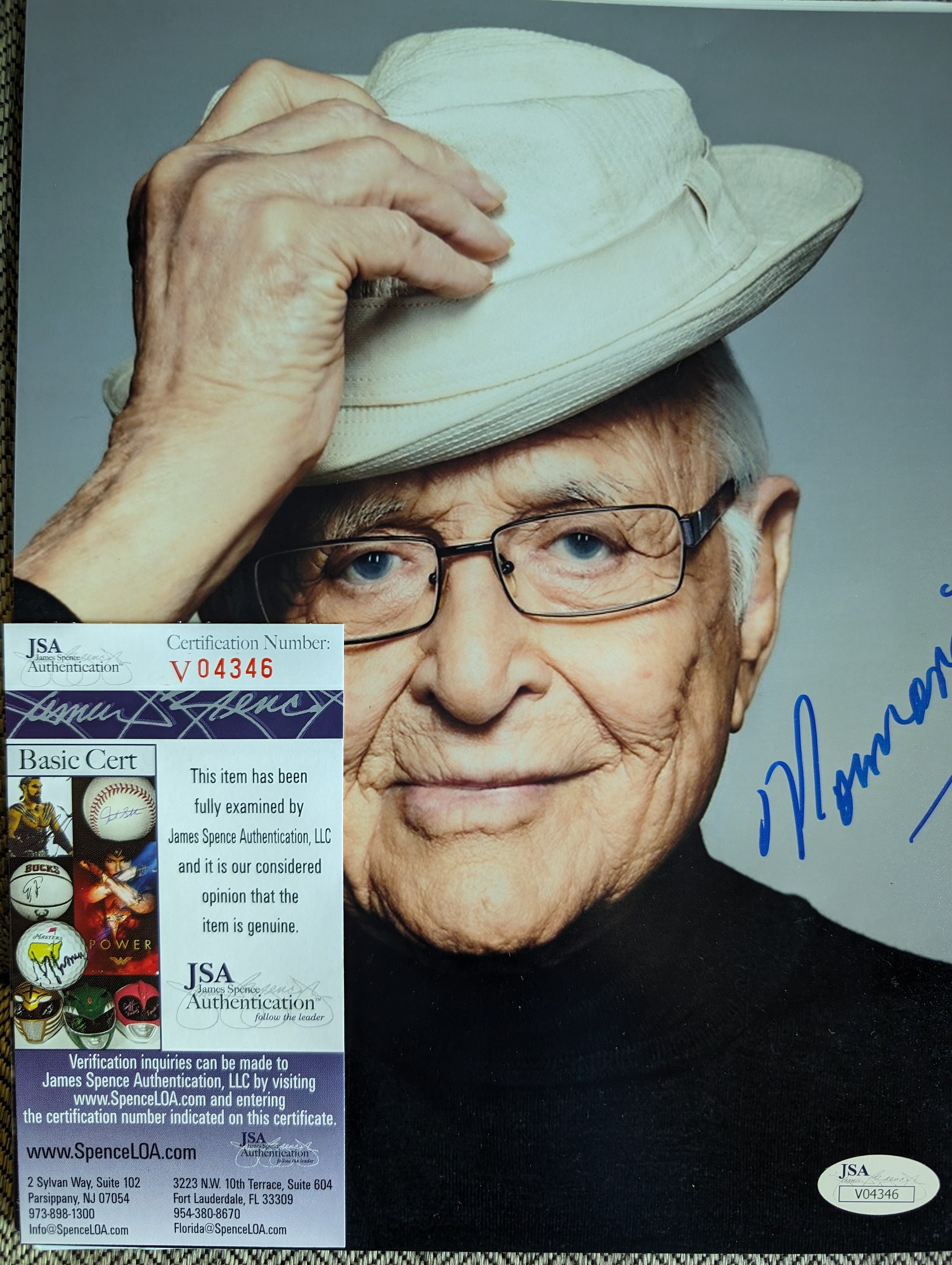 Autographed Norman Lear All in the Family 8x10 Inch Framed Photo With ...