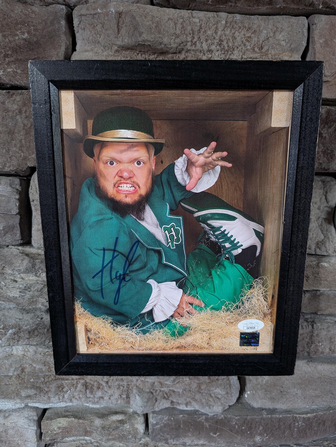 Autographed WWE WWF Leprechaun Hornswoggle 8x10 Inch Framed Photo With ...