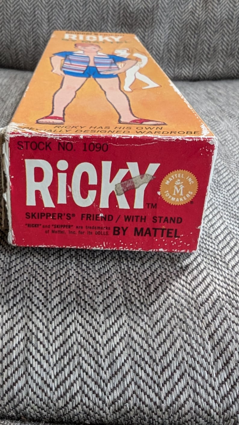 Vintage 1960s Mattel Barbie Skippers Friend Ricky Doll in Original Box ...