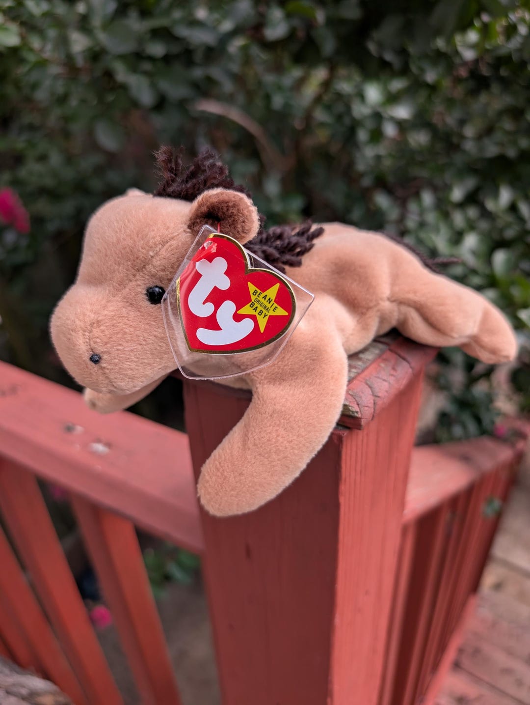 Vintage 1995 Ty Beanie Babies Derby the Horse Bean Bag Plush 8 Inch ...