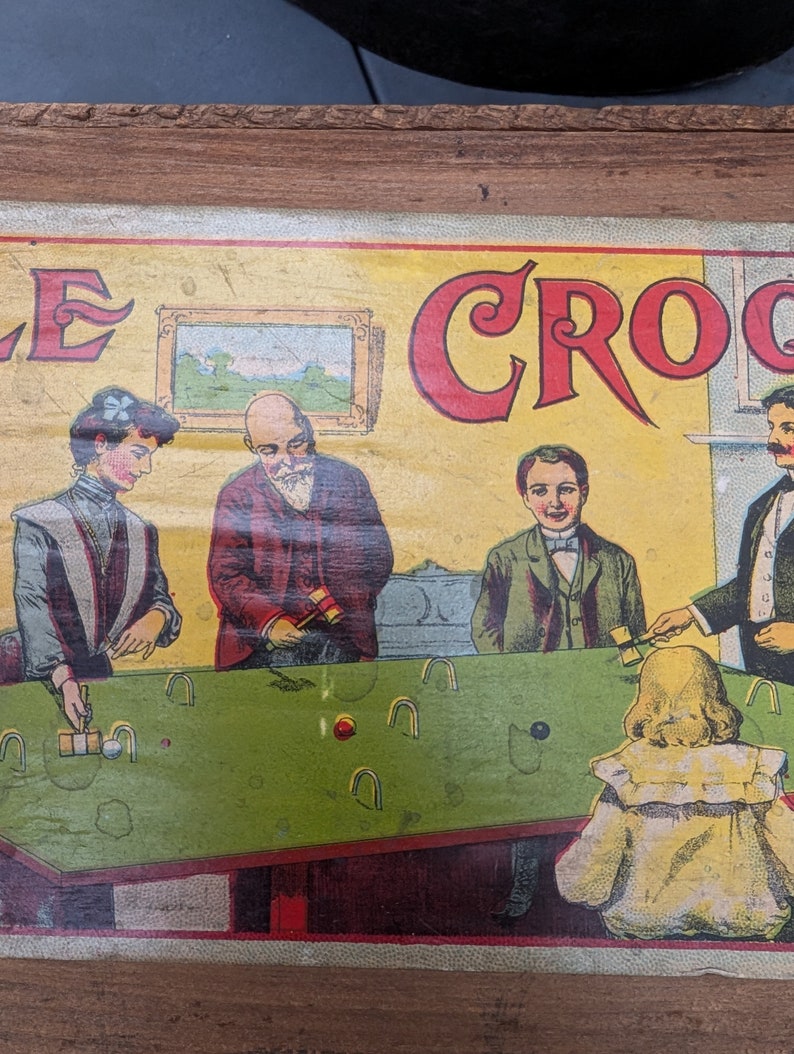 Antique 1880s Table Top Croquet Set in a Wood Box. - Etsy