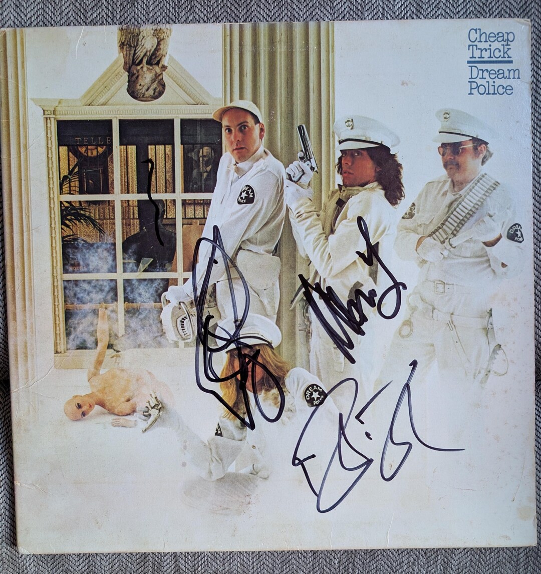 Autographed Cheap Trick Robin Zander , Rick Nielsen and Tom Petersson ...
