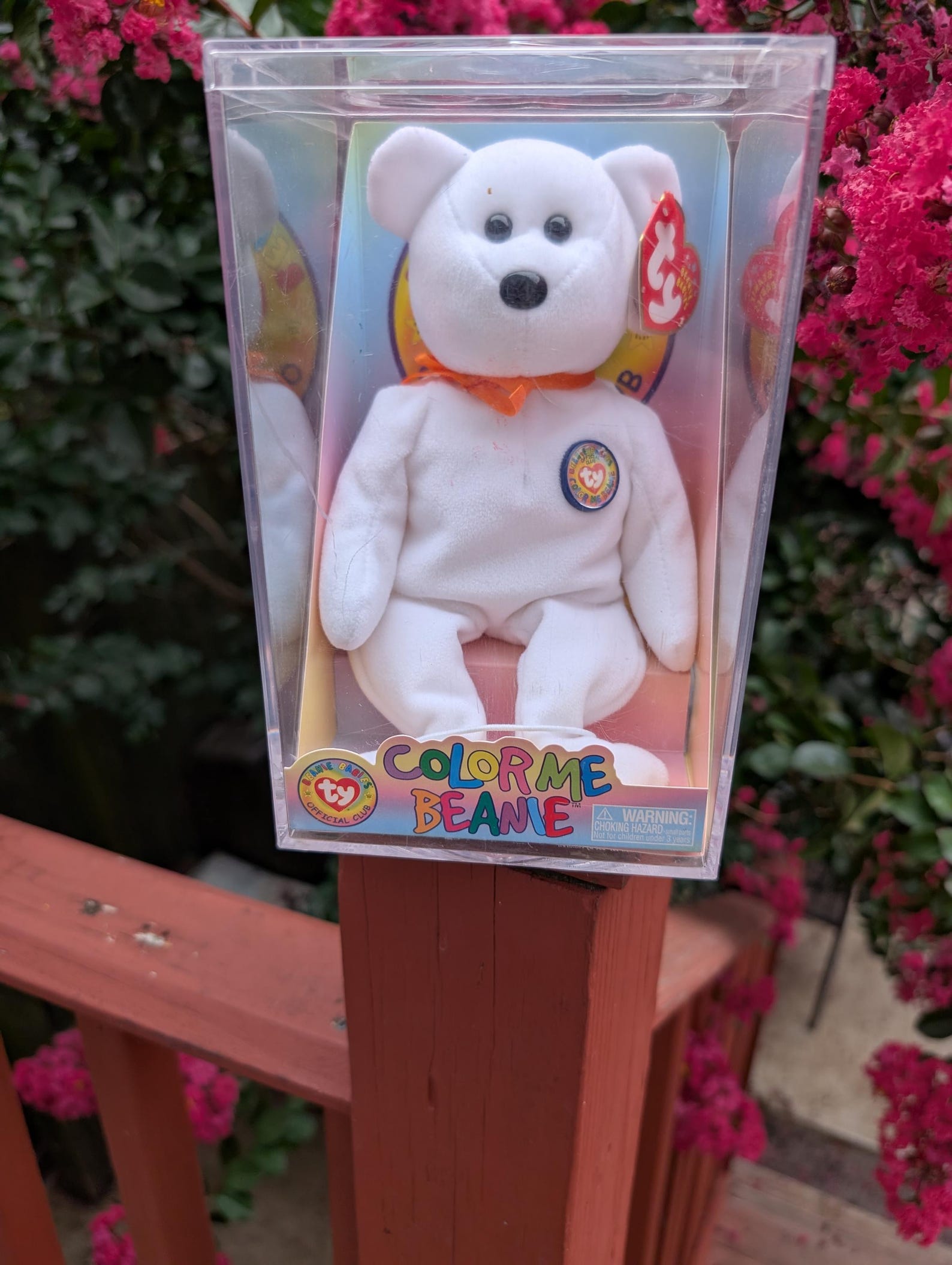 Vintage 2000 Ty Beanie Babies Color Me Beanie Official Club Bear Bean ...