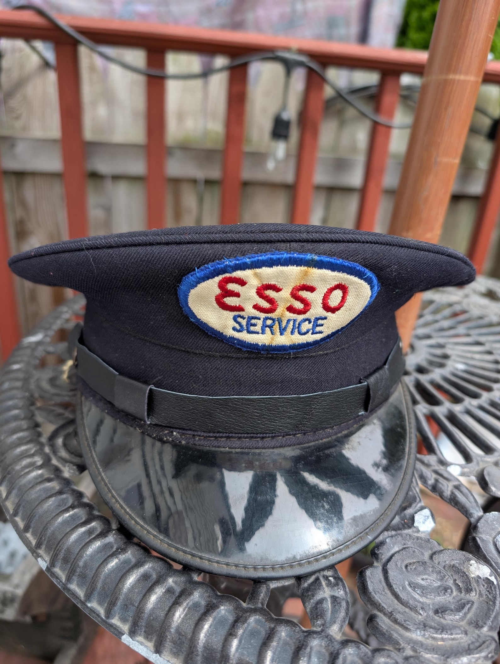 Vintage 1950s ESSO Oil Gas Station Attendants Hat . - Etsy
