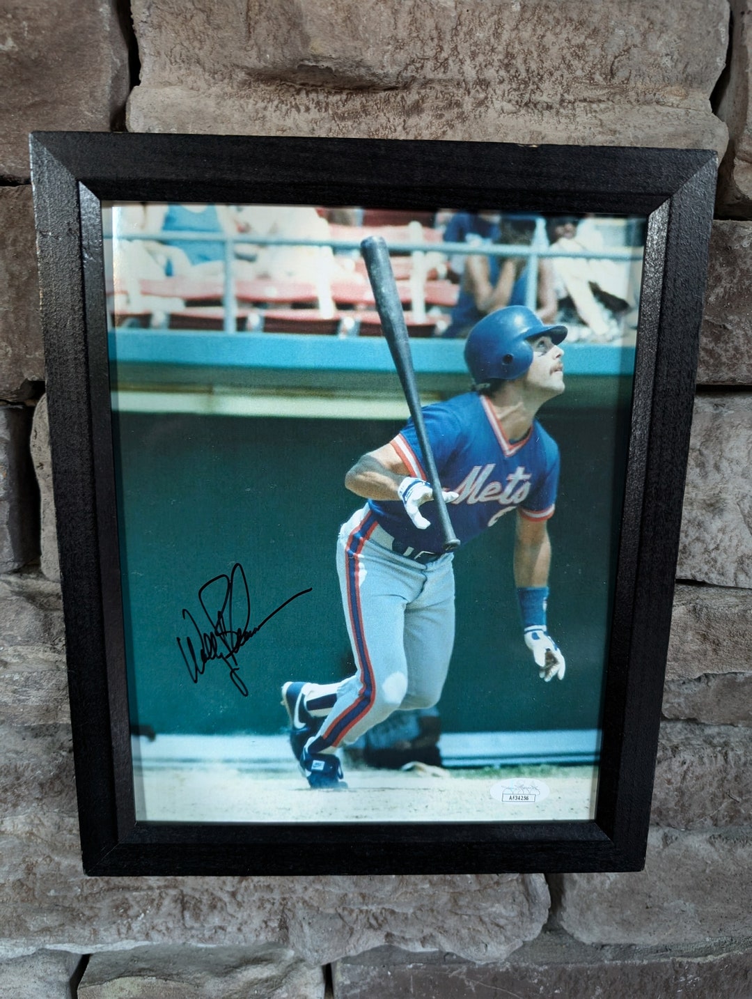 Autographed Wally Backman N.Y. Mets 1986 World Series Champions 8x10 ...