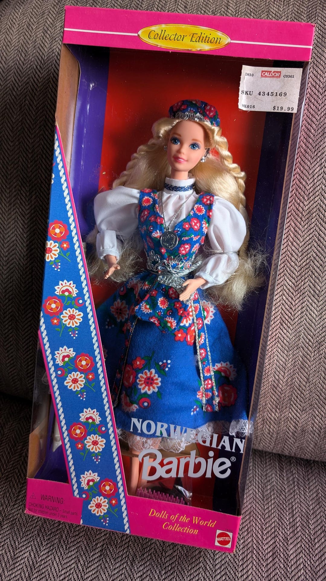 Vintage 1995 Mattel Dolls of the World Norwegian Barbie Doll in ...