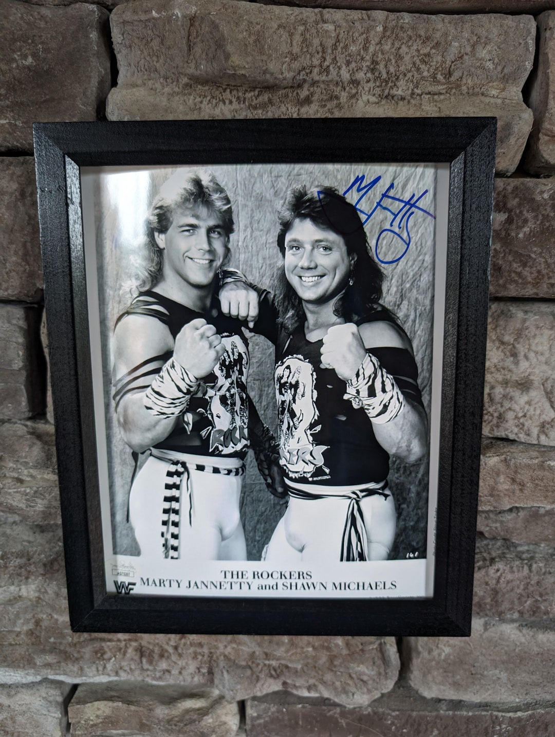Autographed WWF WWE Marty Jannetty 8x10 Inch Framed Photo With ...
