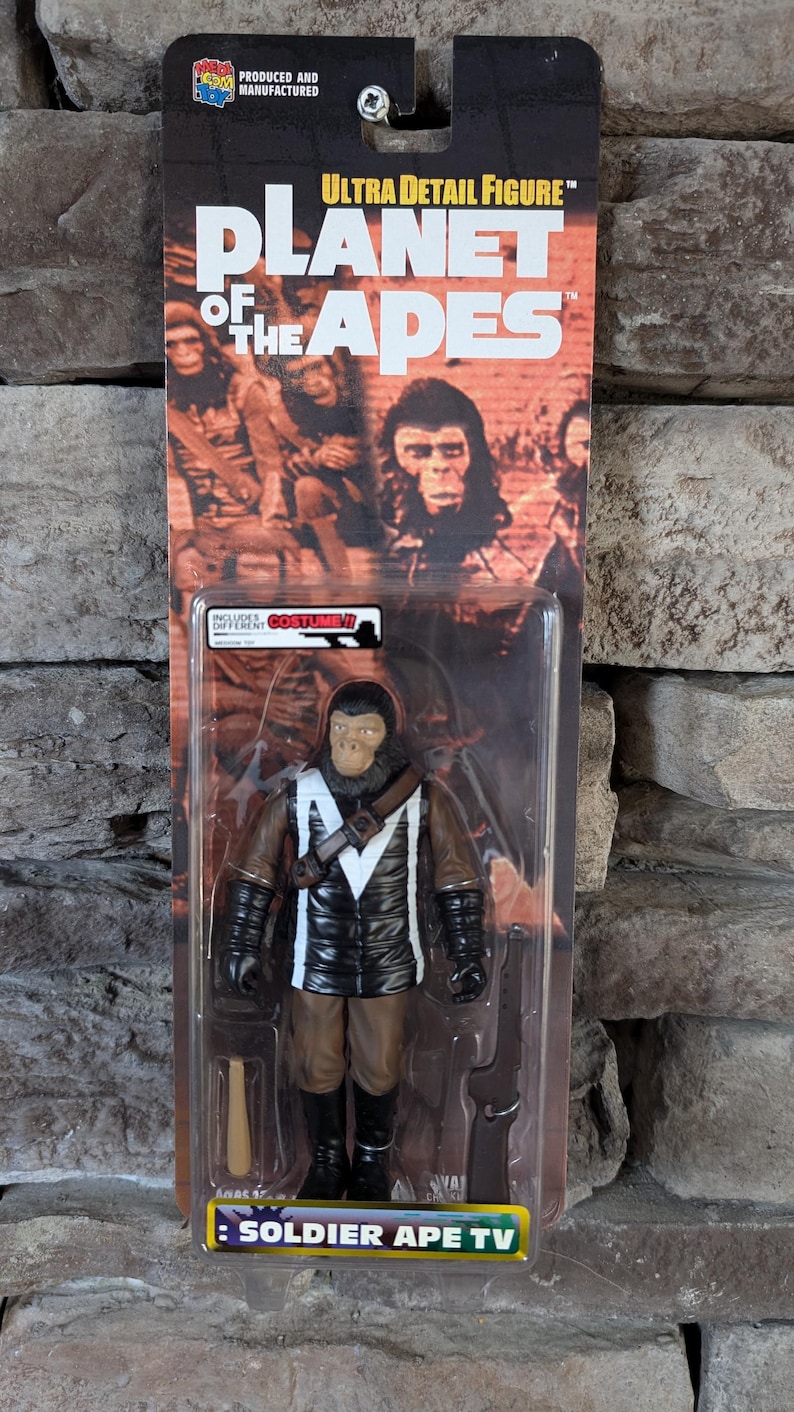 Medicom Planet of the Apes Soldier Ape TV Action Figure in the Original ...