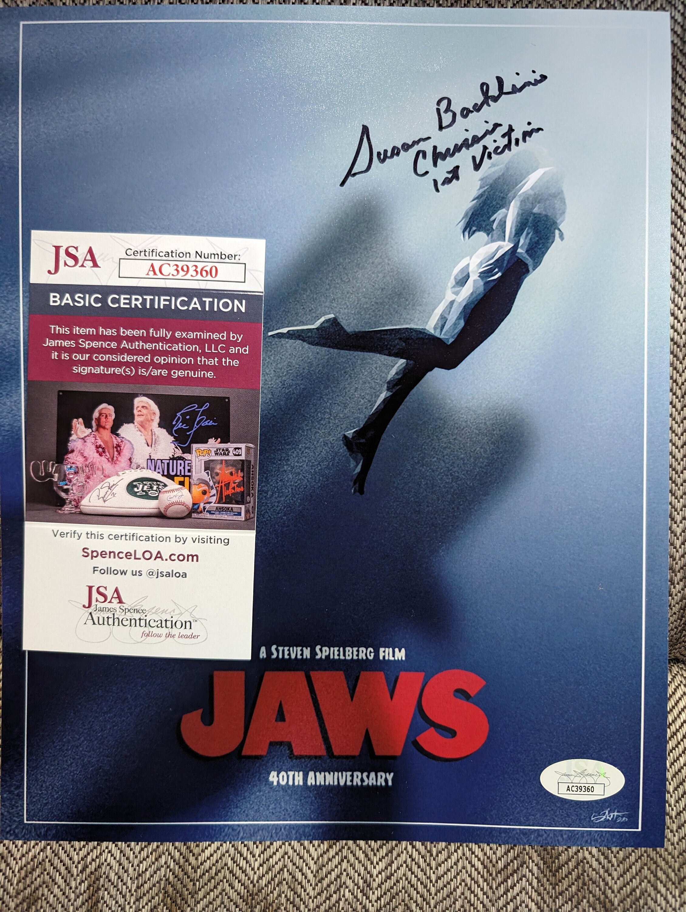 Autographed Susan Backlinie Jaws First Victim Chrissie JAWS 8x10 Inch ...