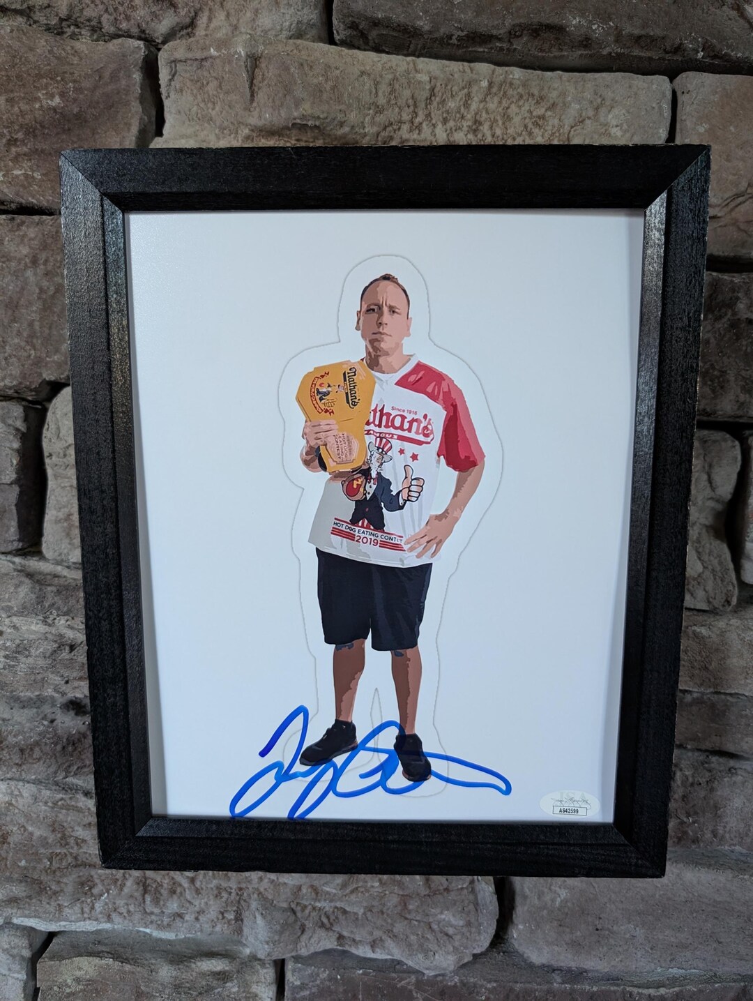 Autographed Joey Chestnut Nathan's Hotdog Eating Champion. 8x10 Inch ...