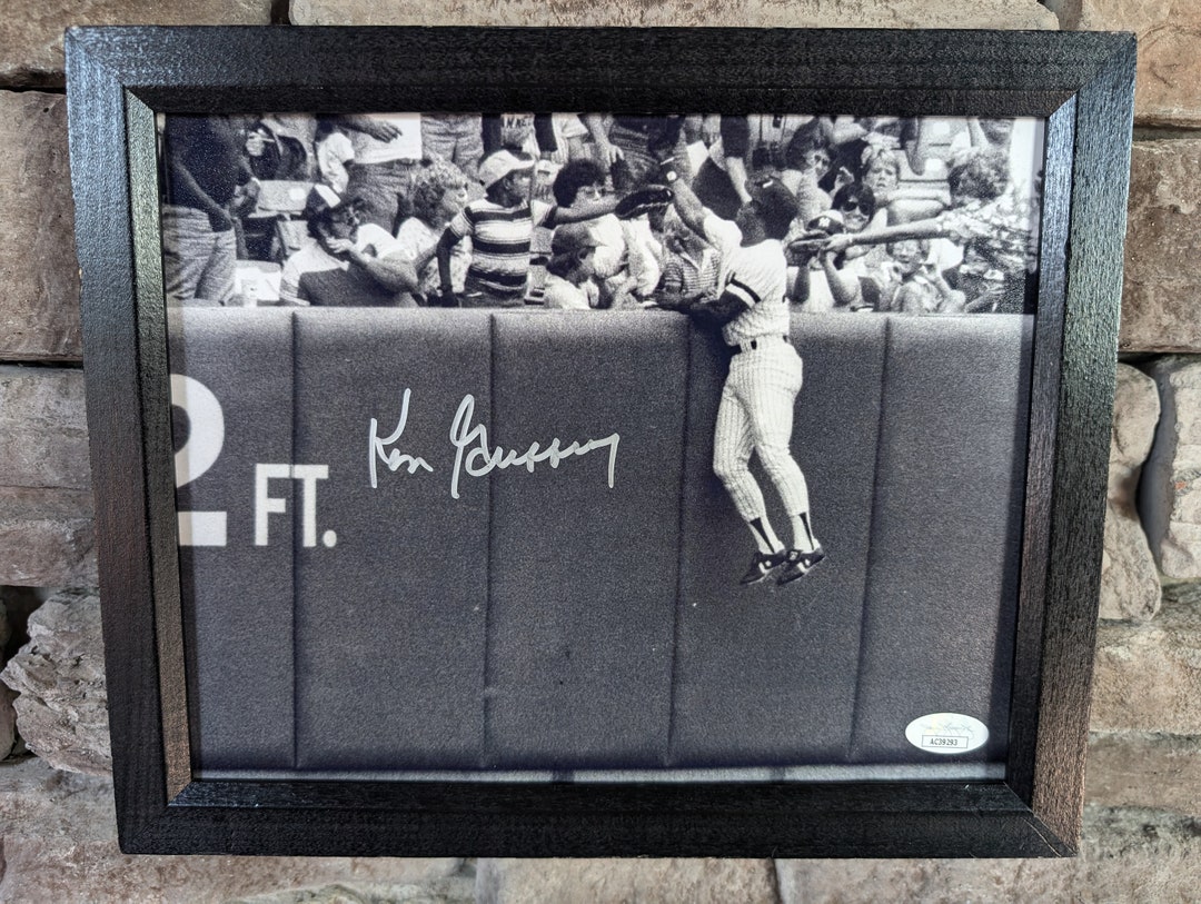 Autographed Ken Griffey Sr. 8x10 Inch Framed Photo With Certificate of ...