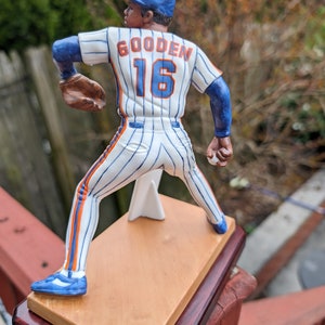 1980s Sports Impressions Limited Edition Porcelain Statue on a Wood ...