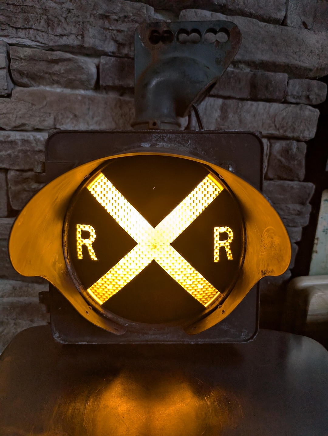 Antique Railroad Crossing Signal Light - Etsy