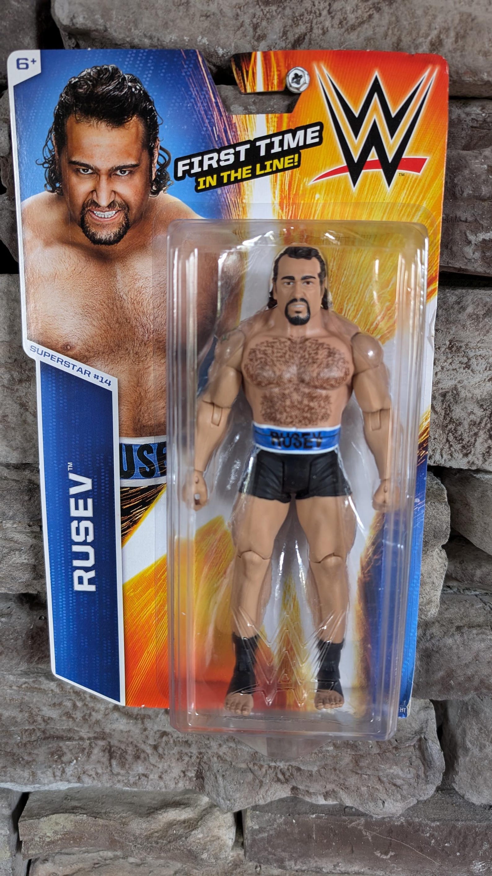 Vintage Mattel Toys WWF WWE Rusev Wrestling Figure First Time in the ...