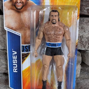 Vintage Mattel Toys WWF WWE Rusev Wrestling Figure First Time in the ...