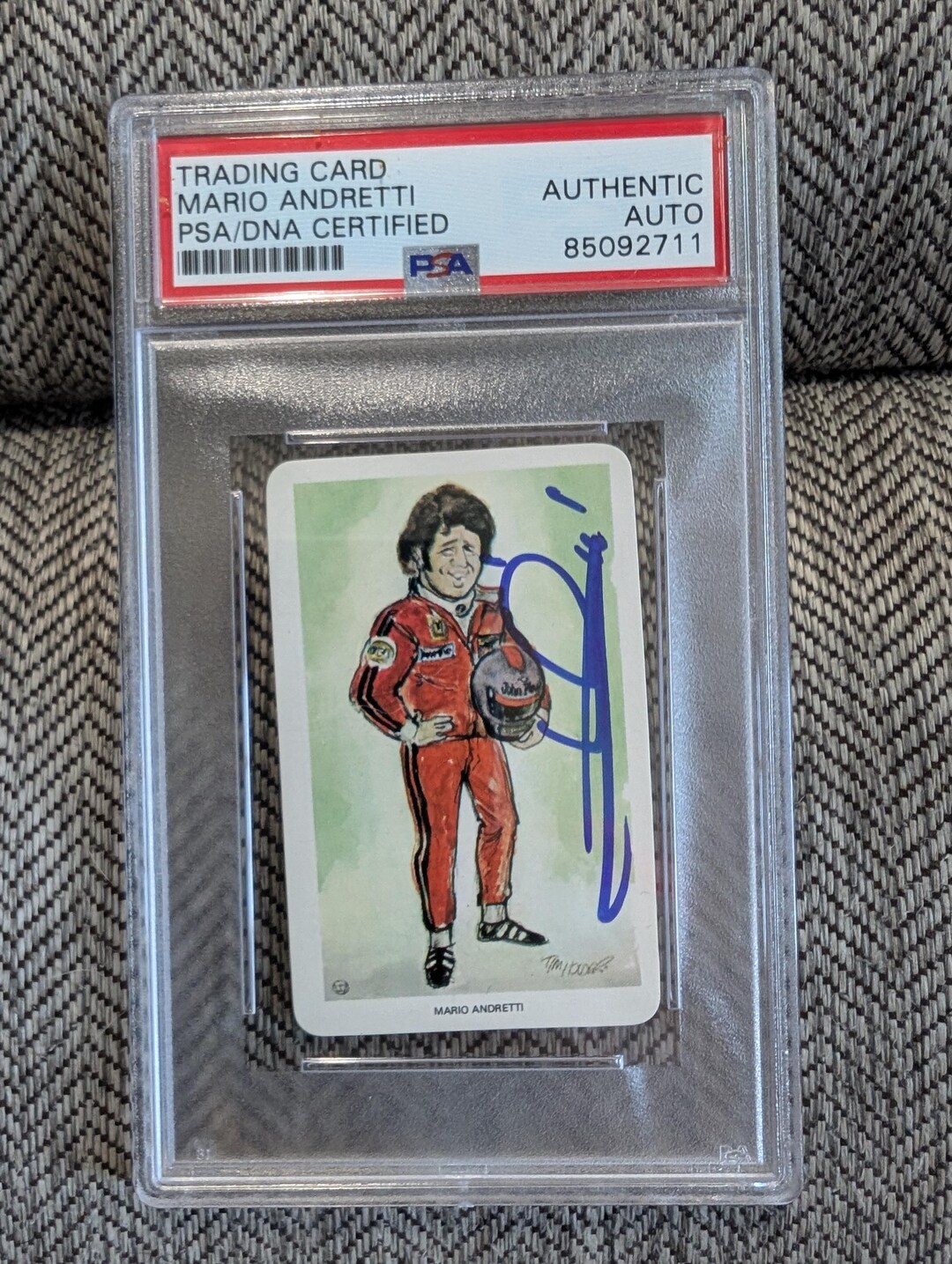 Autographed Mario Andretti NASCAR Legend Our Heros Flik Card Trading ...