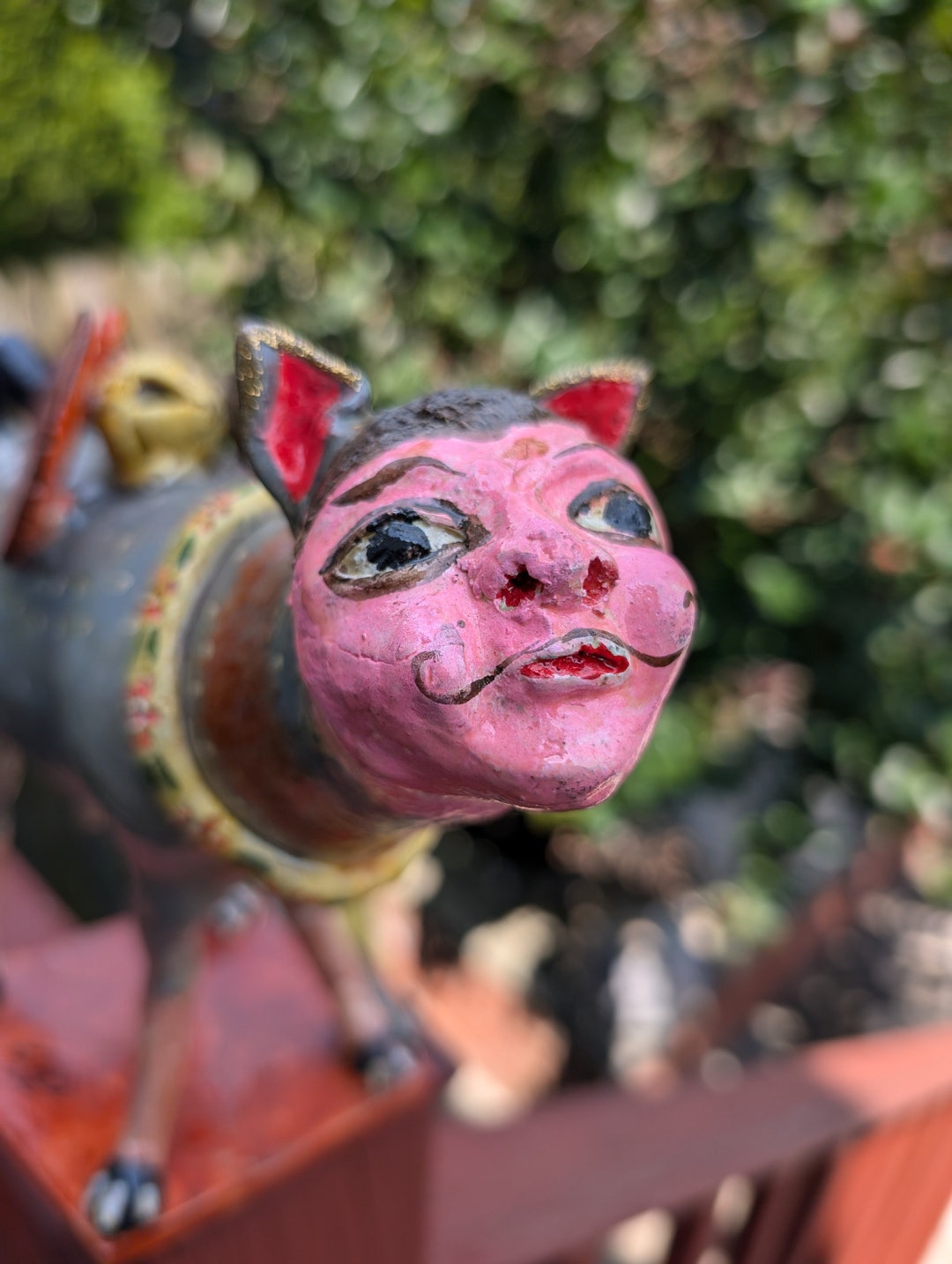 Mexican Fine Folk Art Barro Betus Dog Man Thief Nagual by Juan Jose ...