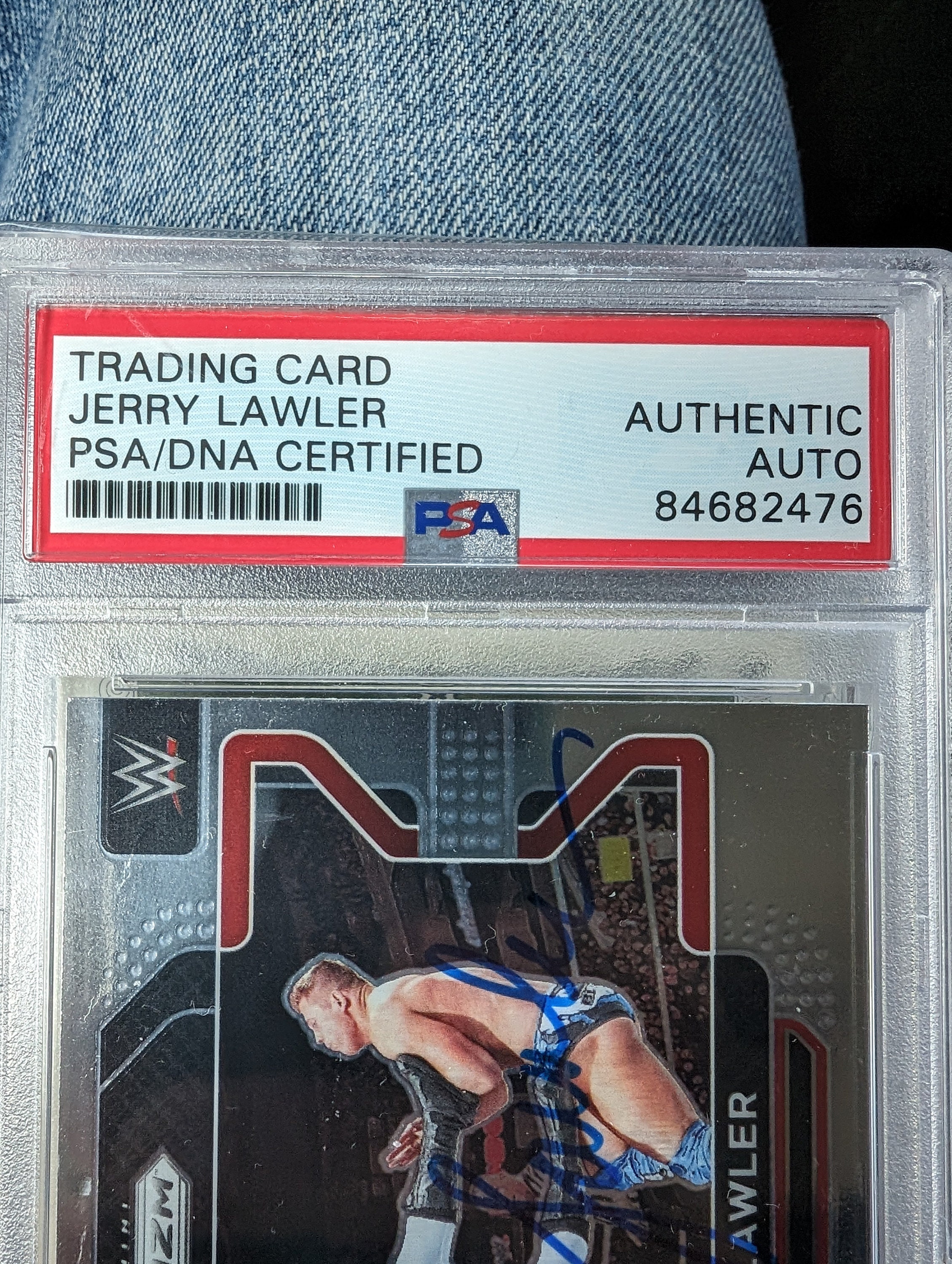 Autographed WWF WWE the King Jerry Lawler Panini Trading Card ...