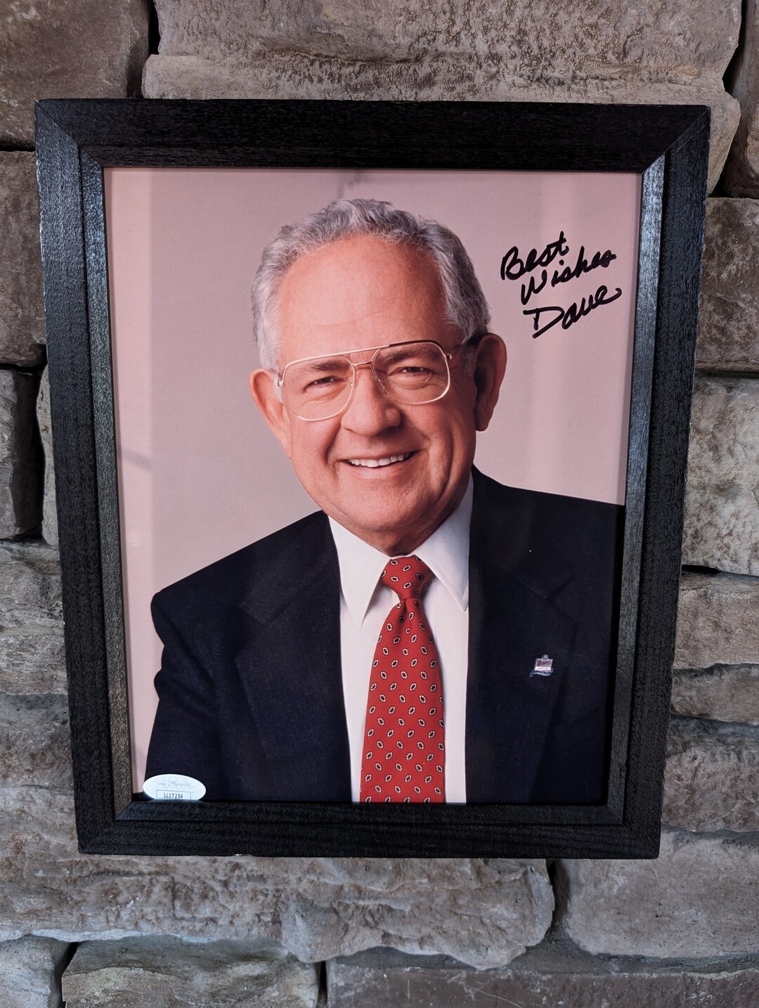 Autographed Dave Thomas Founder of Wendy's Fast Food Restaurants. - Etsy