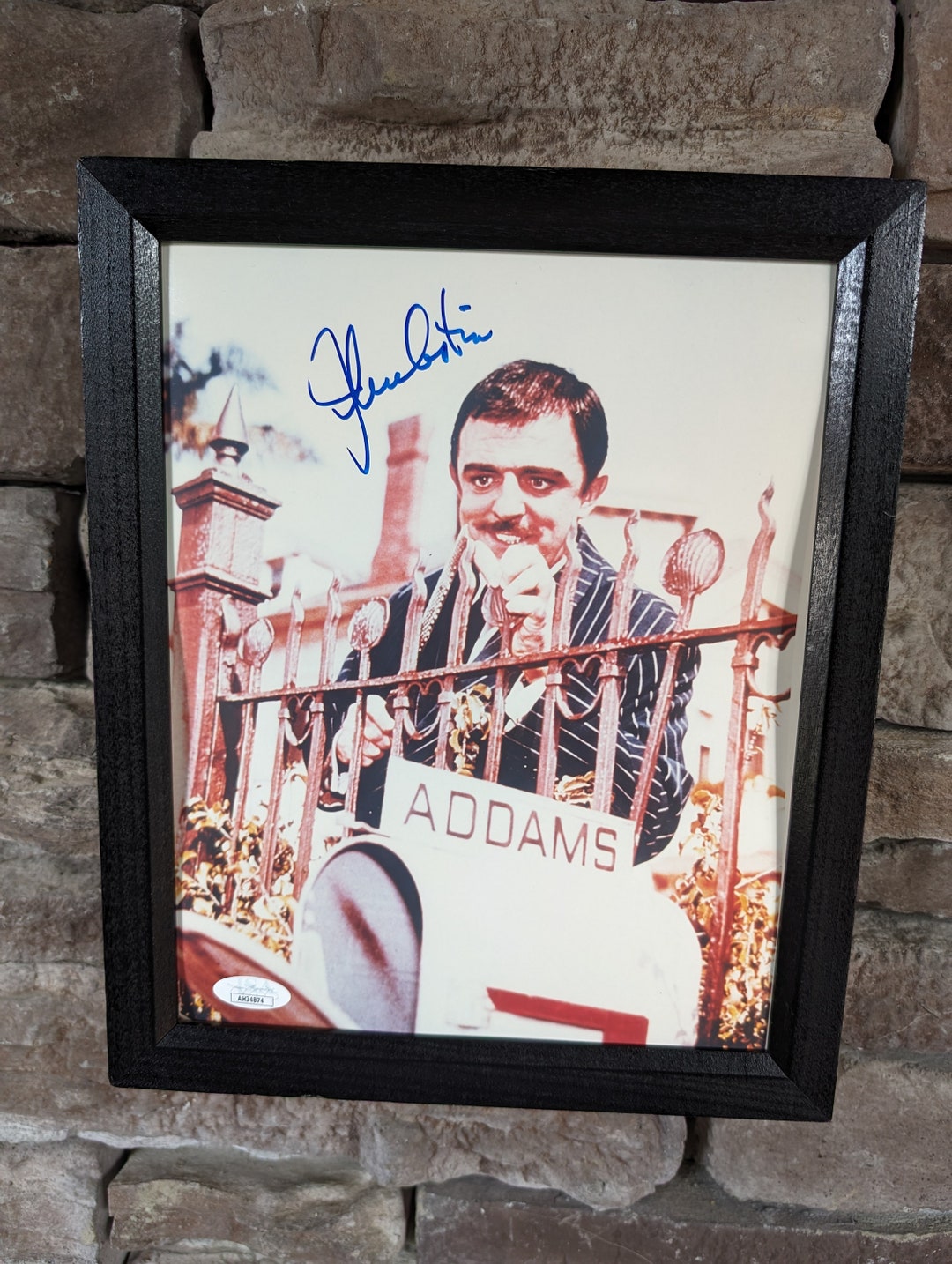 Autographed John Astin Gomez Addams the Addams Family 8x10 Inch Framed ...