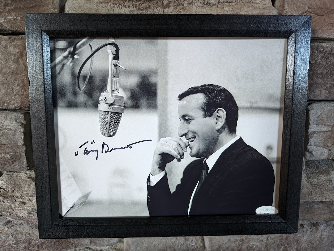 Autographed Tony Bennett 8x10 Inch Framed Photo With Certificate of ...