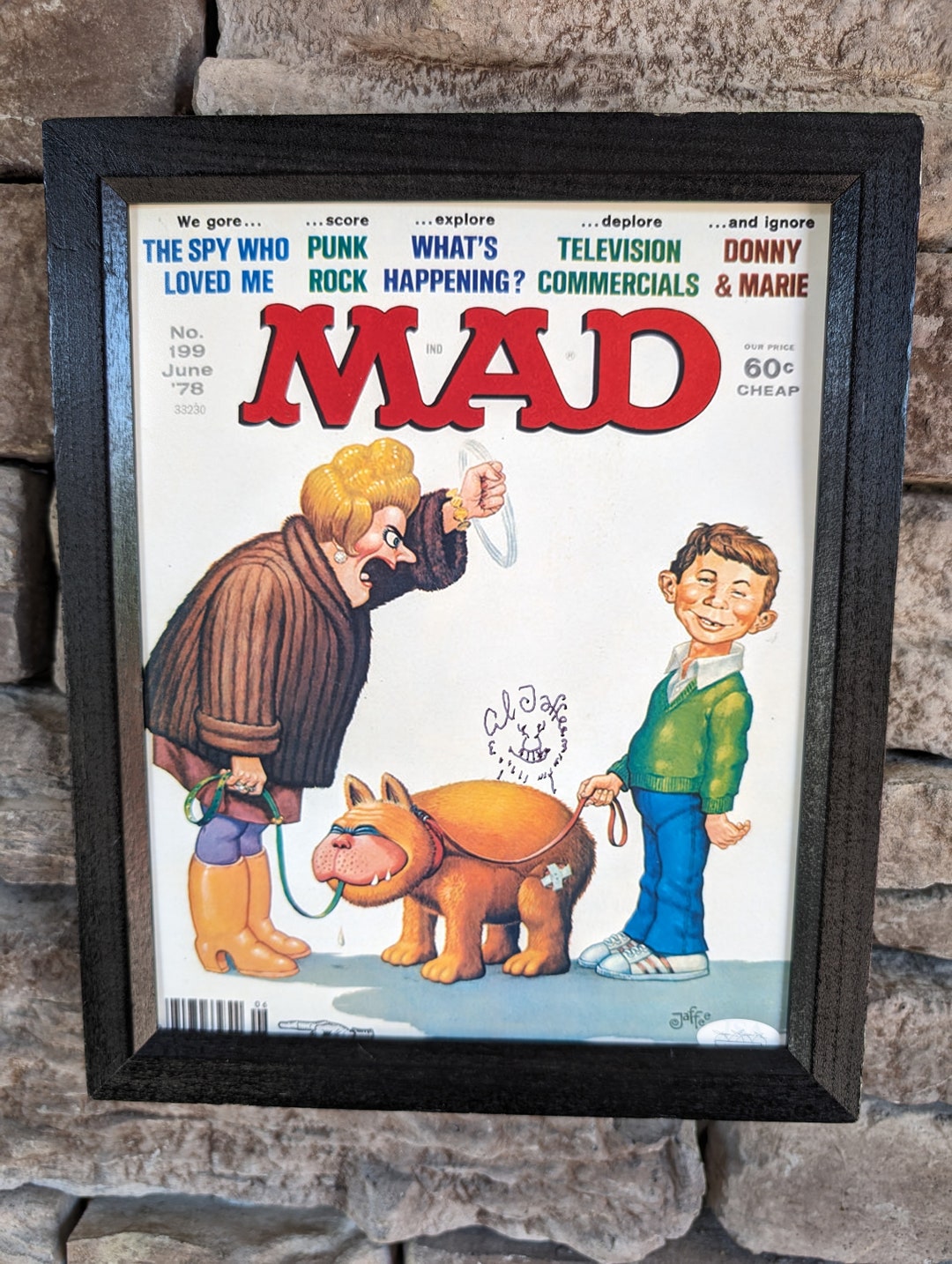 Autographed Al Jaffee Mad Magazine Cartoonist 8x10 Inch Framed Photo ...