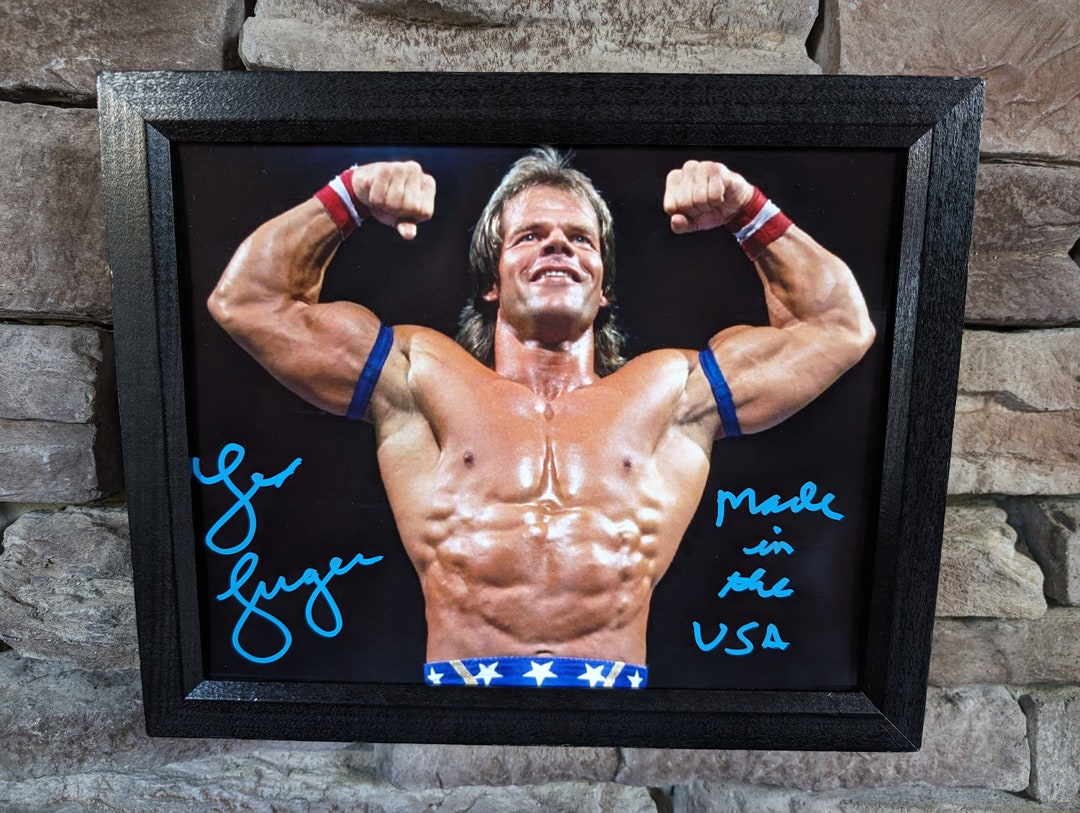 Autographed WWF WWE Lex Luger 8x10 Inch Framed Photo With Certificate ...