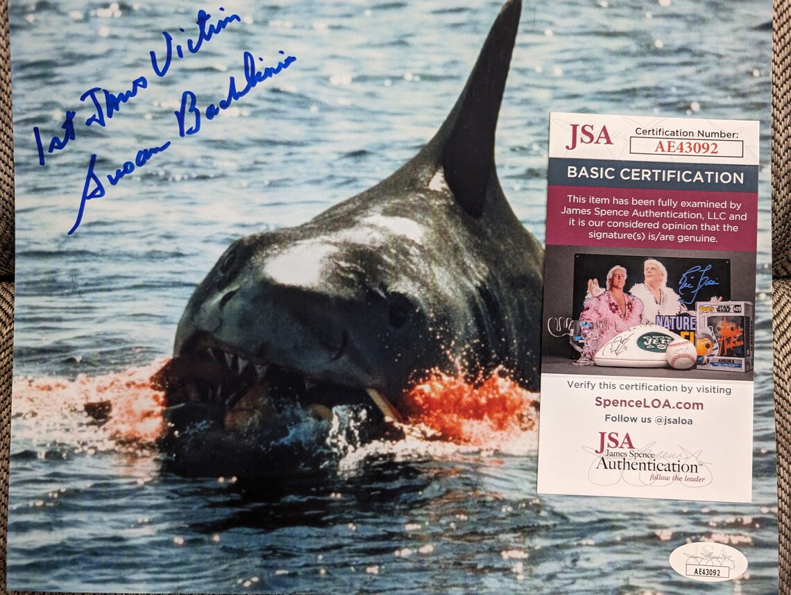 Autographed Susan Backlinie Jaws First Victim Chrissie JAWS 8x10 Inch ...